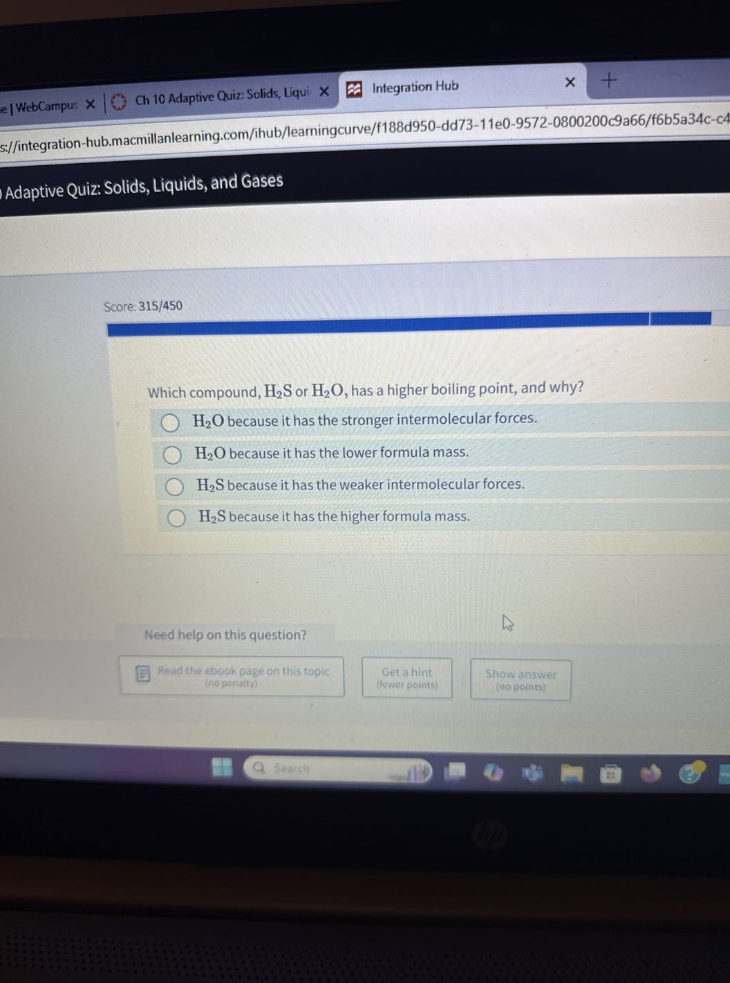 Integration Hub s://integration-hub.macmillanlearning.com/ihub/learningcurve/f188d950-dd73-11e0 ...