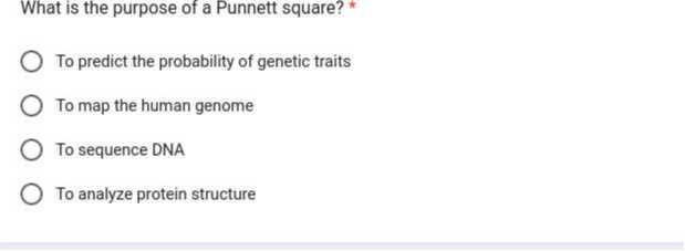 what is the purpose of a punnett square to predict the probability of ...
