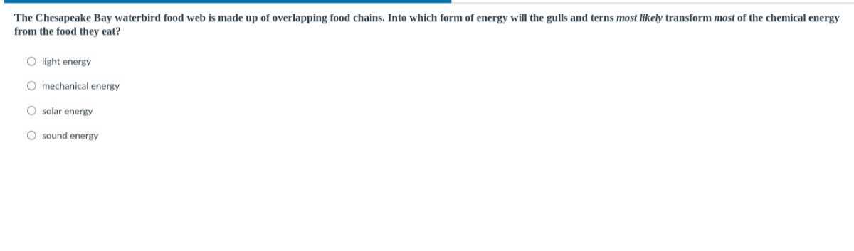 The Chesapeake Bay waterbird food web is made up of overlapping food ...