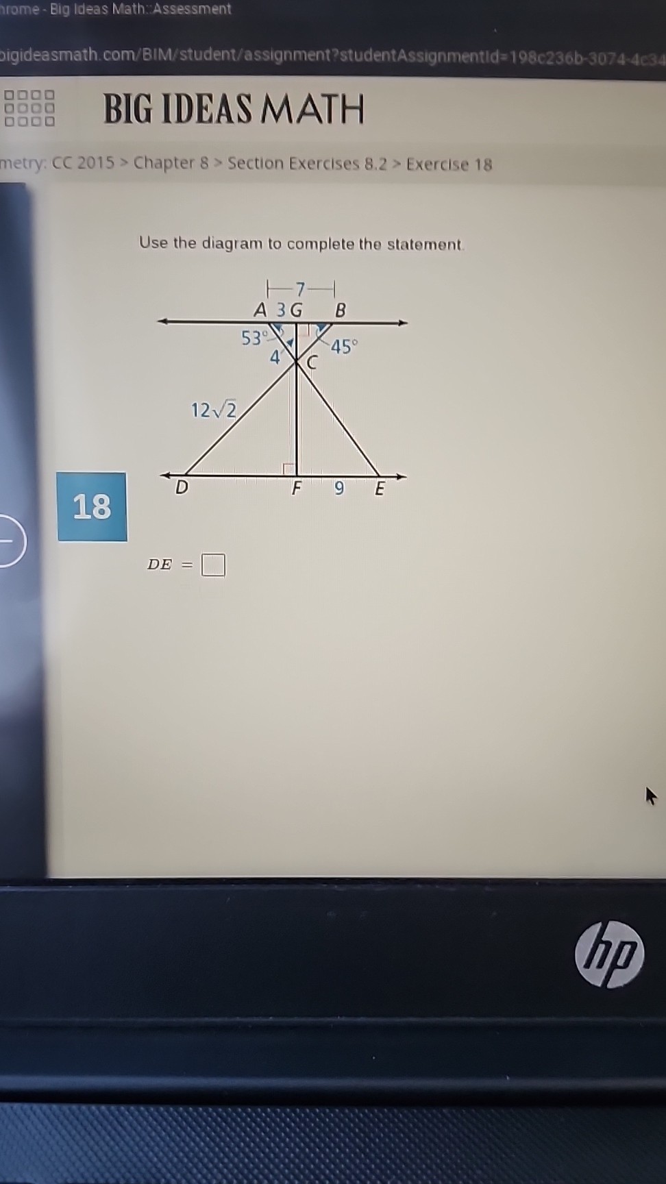 hrome - Big Ideas Math:Assessment oigideasmath. com/BIM/student ...