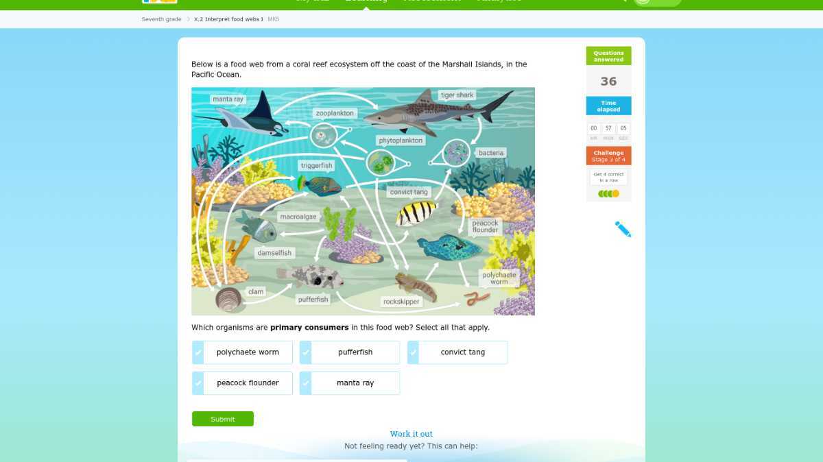 Severith grade X, 2 Interpret food webs : MK5 Below is a food web from ...