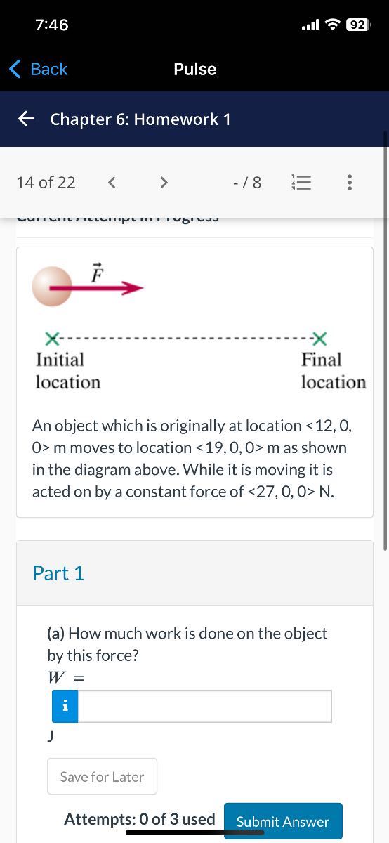 746 92 back pulse chapter 6 homework 1 14 of 22 8 initial final ...