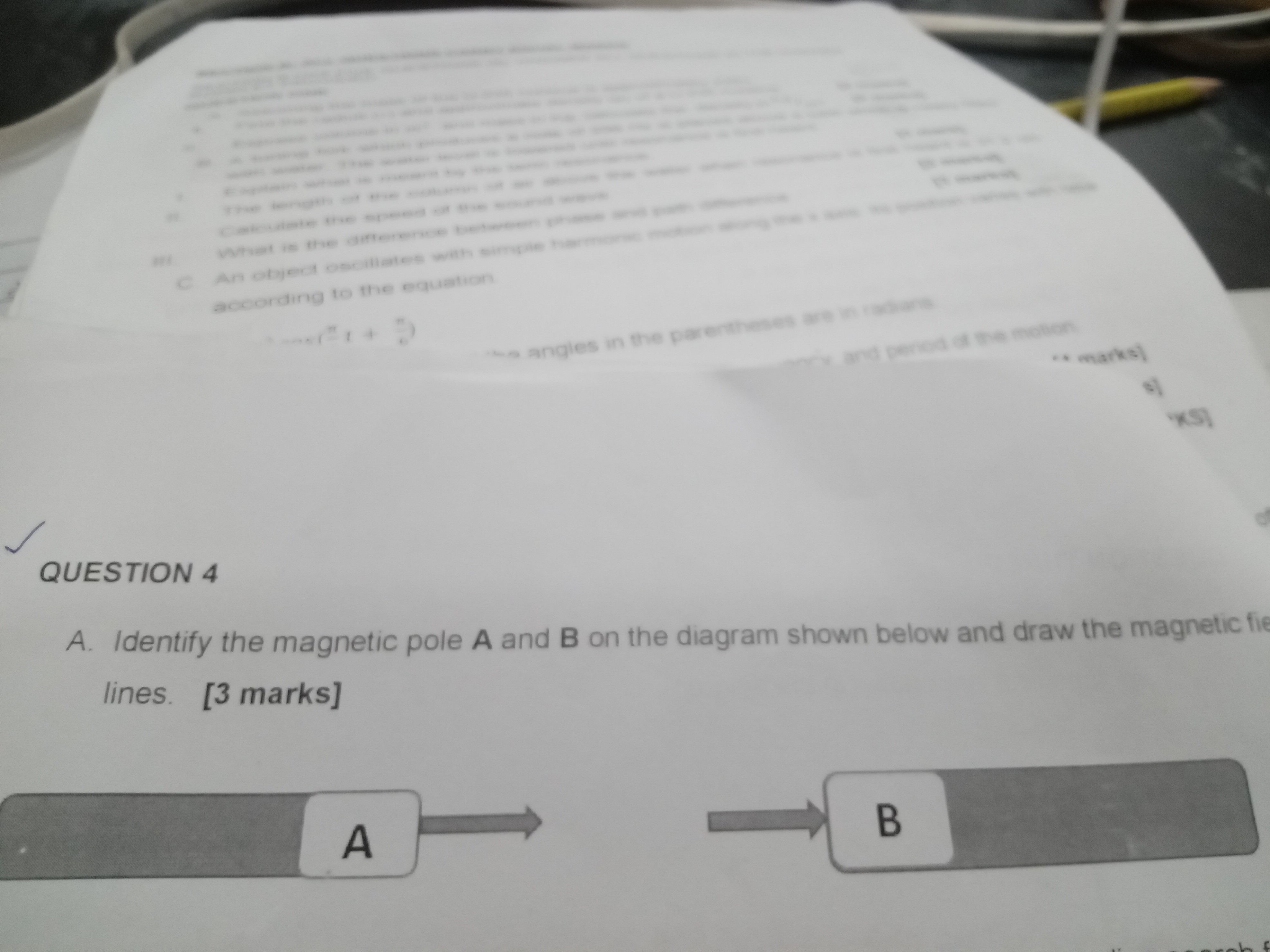 acoording to the equation angles in the parentheses are in rahans ...