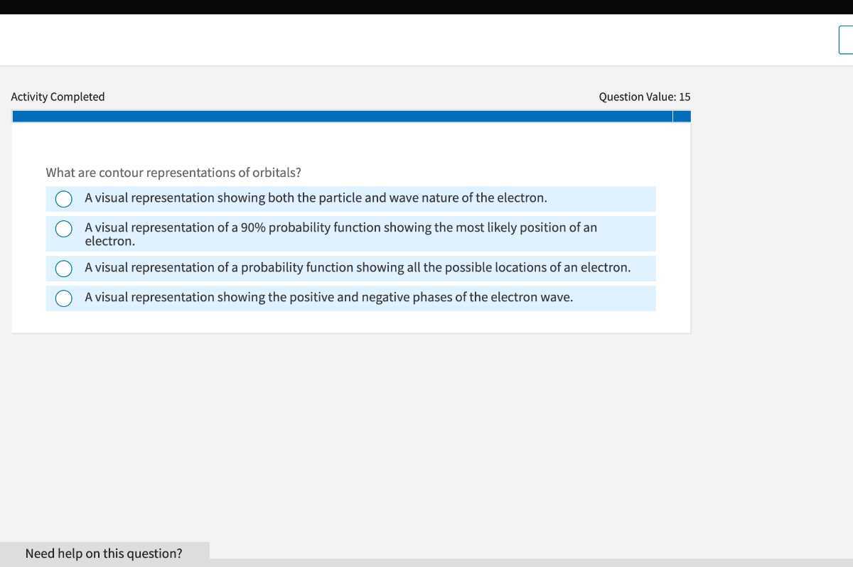 [GET ANSWER] Activity Completed Question Value: 15 What are contour ...