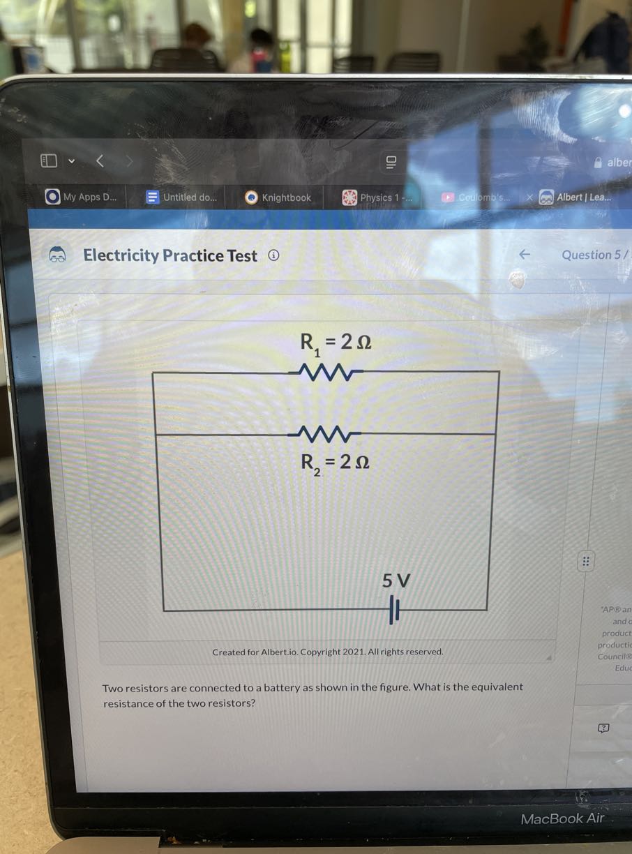 Electricity Practice Test Question 5 / Created for Albert.io. Copyright ...