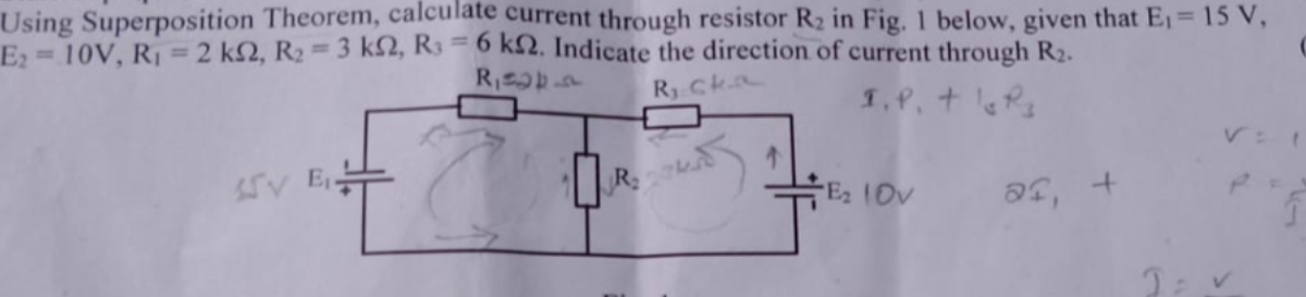 Solved Using Superposition Theorem Calculate Current Through Resistor