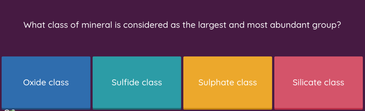 SOLVED: What class of mineral is considered as the largest and most ...