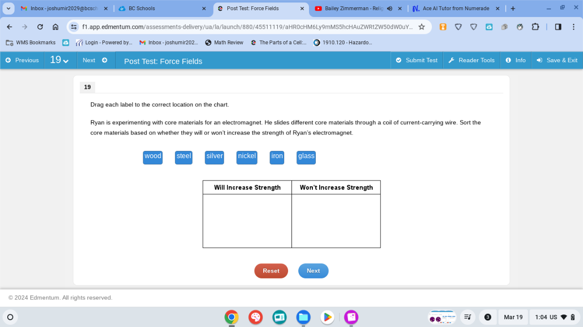 VIDEO solution: 19 Drag each label to the correct location on the chart. Ryan is experimenting ...