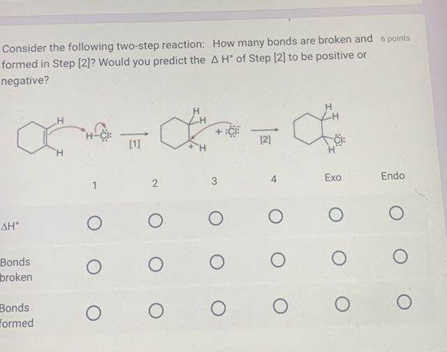 Consider the following two-step reaction: How many bonds are broken and ...