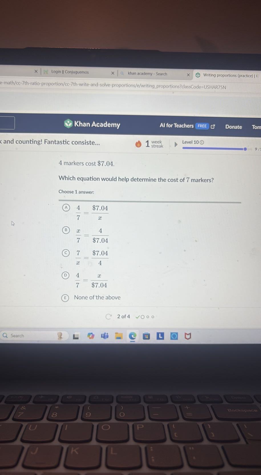 Login || Conjuguemos khan academy - Search Writing proportions ...