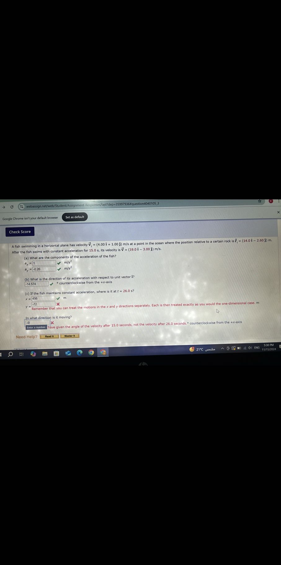 google chrome isnt your default browser set as default check score a fish swimming in a ...
