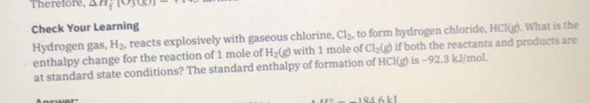 Check Your Learning Hydrogen gas, H2, reacts explosively with gaseous ...