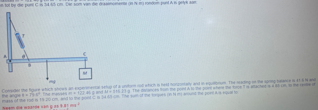 in tot by die punt mathrmc is 3465 mathrmcm die som van die ...