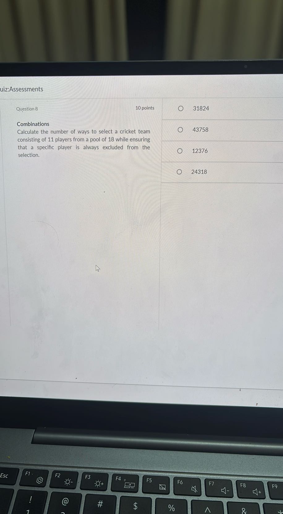 uiz:Assessments Question 8 10 points 31824 Combinations Calculate the ... uiz:Assessments Question 8 10 points 31824 Combinations Calculate the ...