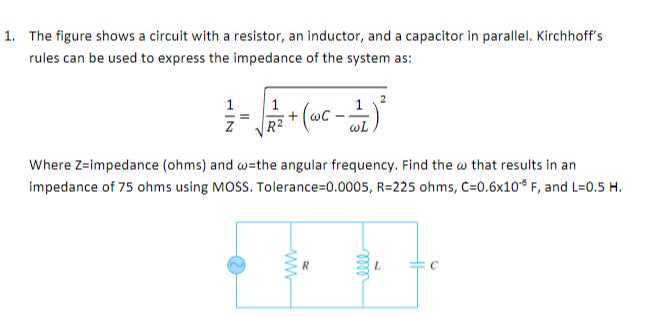 1 the figure shows a circuit with a resistor an inductor and a ...