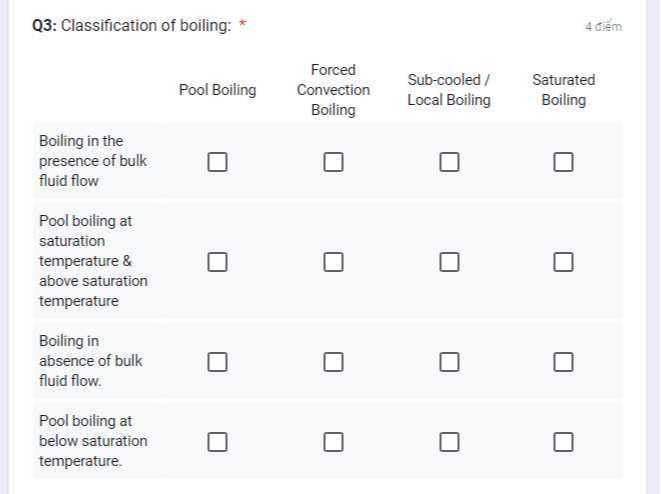 Q3: Classification of boiling: * 4 datm Pool Boiling Forced Convection ...