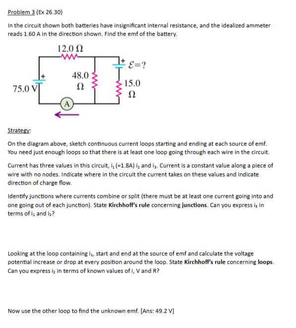 Problem 3 (Ex 26.30) In the circuit shown both batteries have insignificant internal resistance ...
