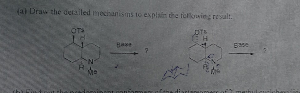 (a) Draw the detailed mechanisms to explain the following result. ? sise (a) Draw the detailed mechanisms to explain the following result. ? sise