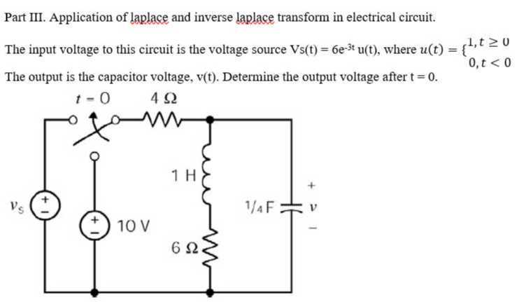 part iii application of laplace and inverse laplace transform in ...