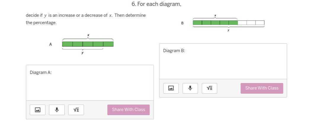 [GET ANSWER] 6. For each diagram, decide if y is an increase or a ...