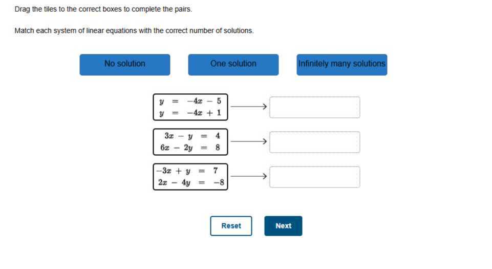 Drag the tiles to the correct boxes to complete the pairs. Match each ...