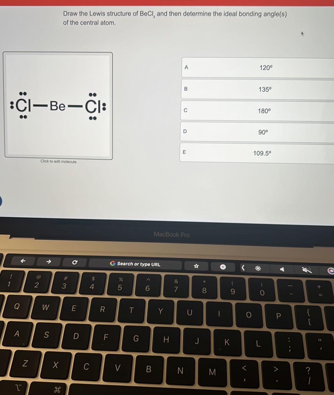 draw the lewis structure of mathrmbecl2 and then determine the ideal ...