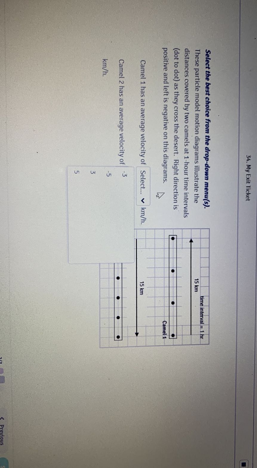 34. My Exit Ticket Select the best choice from the drop-down menu(s ...