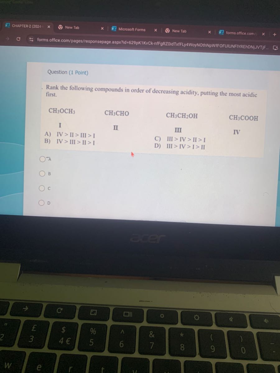CHAPTER-2 (2024: New Tab Microsoft Forms New Tab forms. office.com/4 Question (1 Point) Rank the ...