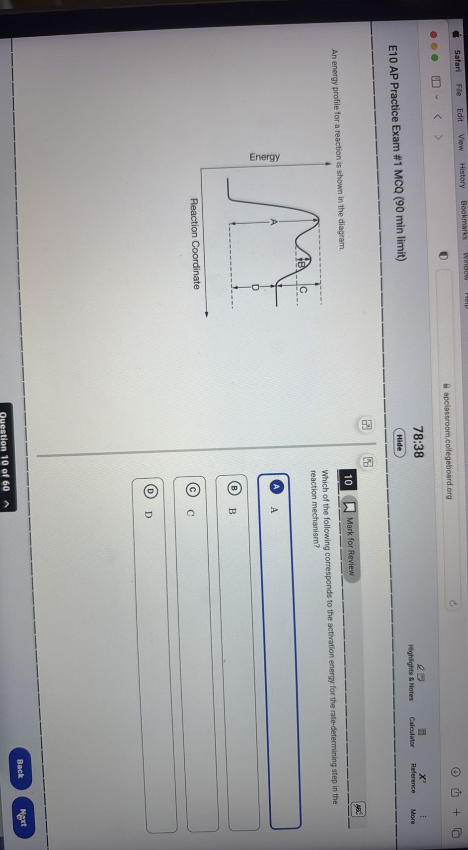 apclassroom.collegeboard.org 78:38 Highlights & Notes Calculator ...