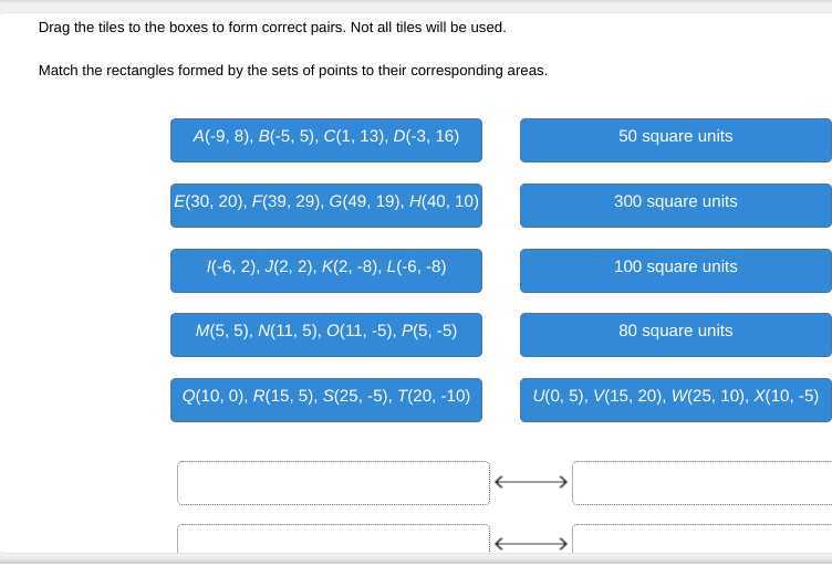 Drag the tiles to the boxes to form correct pairs. Not all tiles will ...