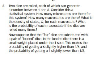 2 two dice are rolled each of which can generate a number between 1 and ...