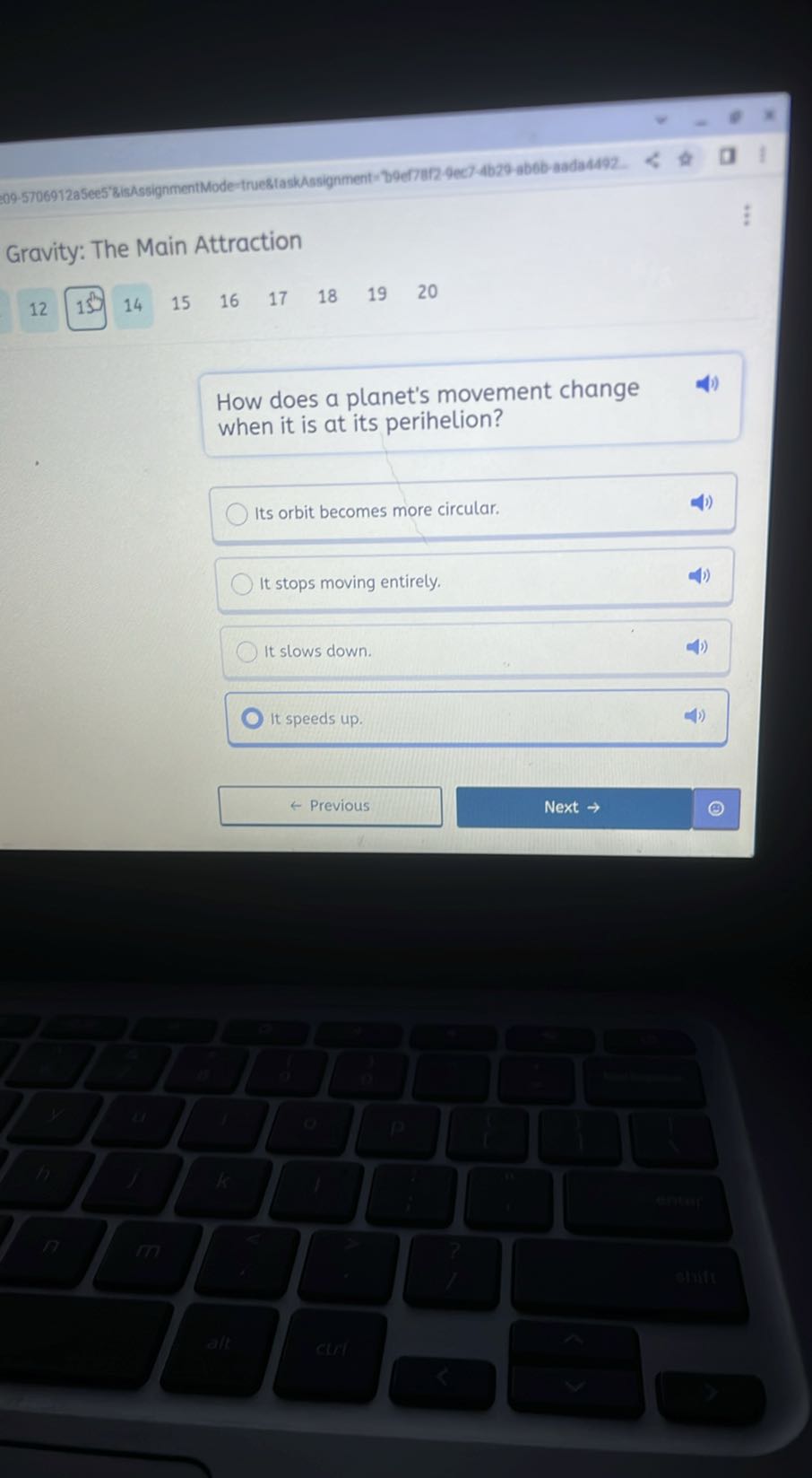 Gravity: The Main Attraction 12 18 14 15 16 How does a planet's ...