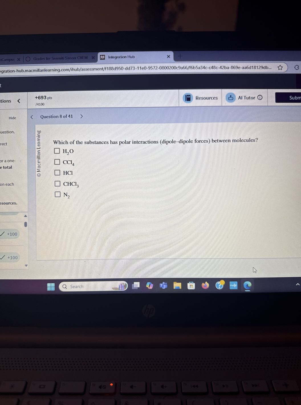 Campus Gindes for Serenti Simore CHEM Integration Hub gration-hub.macmillanlearning.com/ihub ...