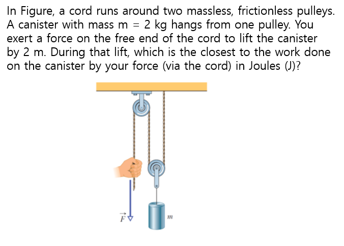 in figure a cord runs around two massless frictionless pulleys a ...