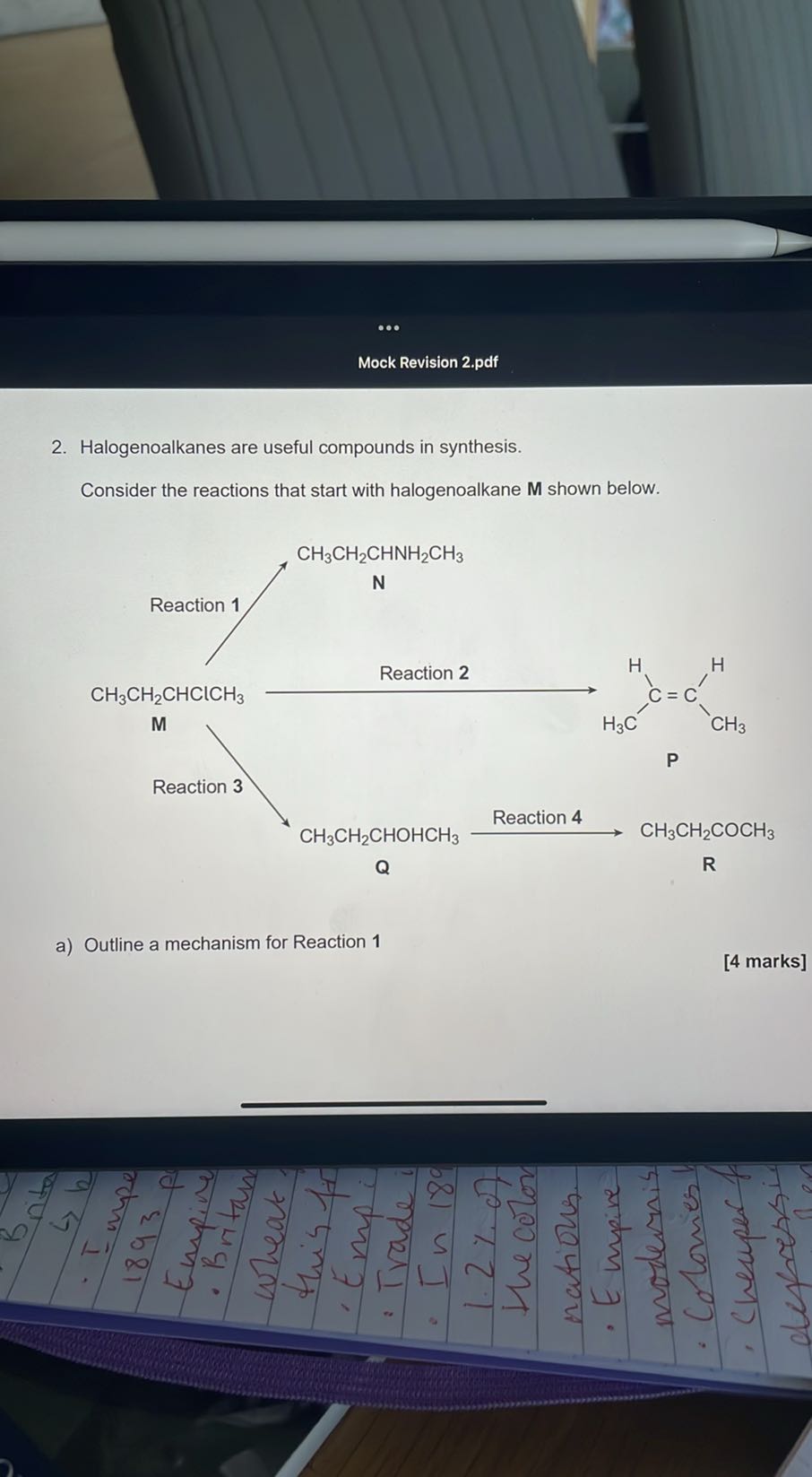Mock Revision 2.pdf 2. Halogenoalkanes are useful compounds in ...