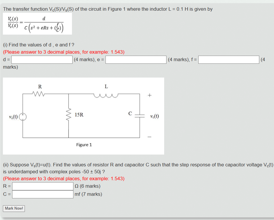 the transfer function mathrmvmathrmcmathrms mathrmvmathrmsmathrms of ...