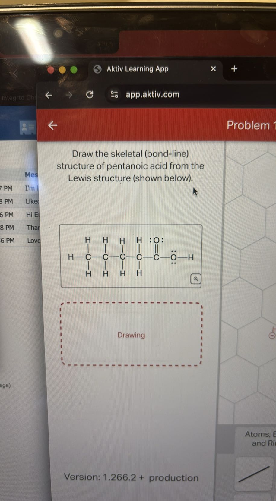 Aktiv Learning App app.aktiv.com Draw the skeletal (bond-line ...