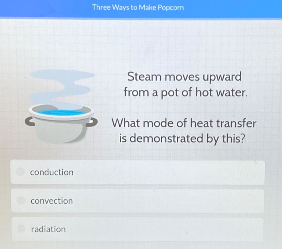 Three Ways to Make Popcorn Steam moves upward from a pot of hot water ...