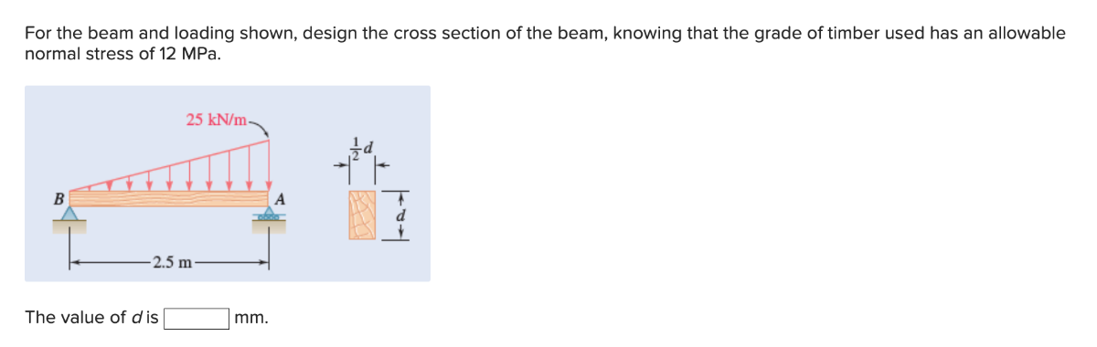 For the beam and loading shown, design the cross section of the beam, knowing that the grade of ...