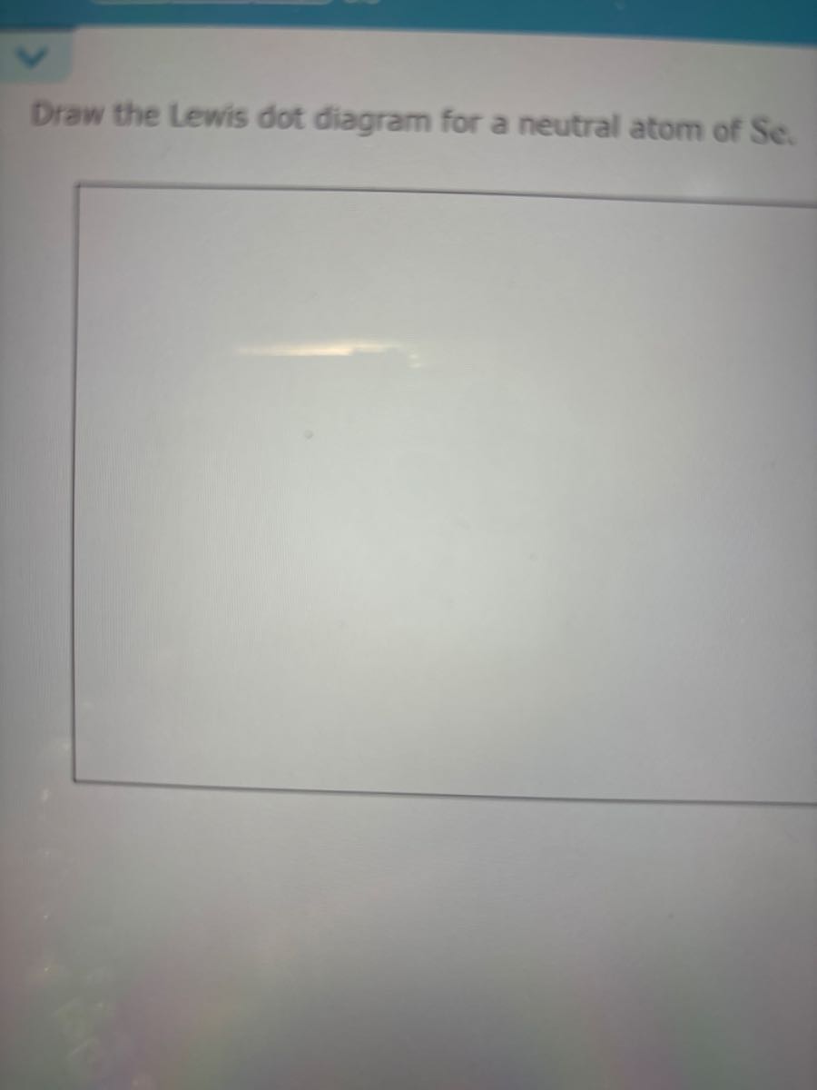 Draw the Lewis dot diagram for a neutral atom of Sc.