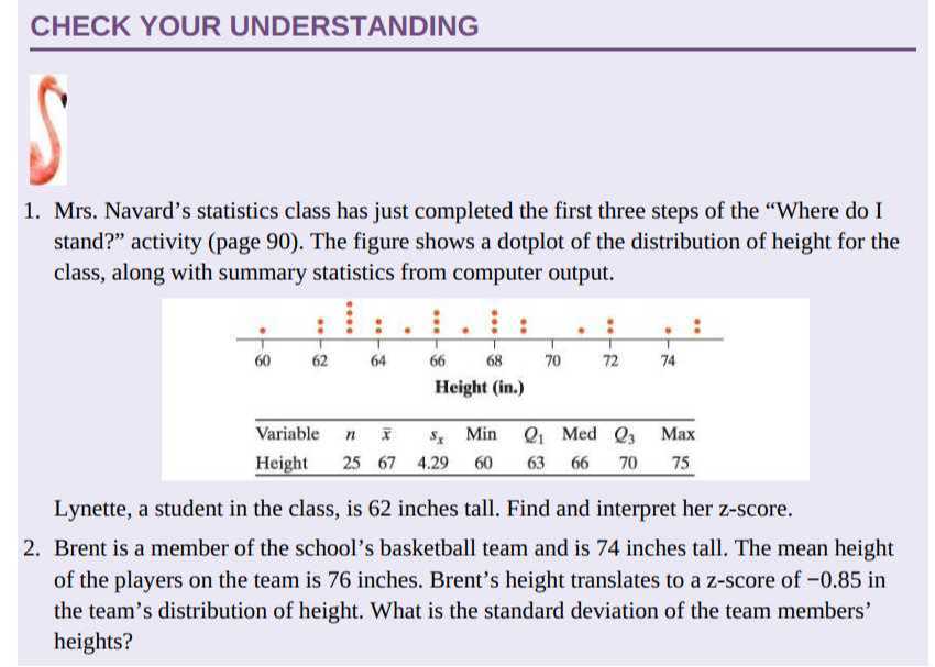 check your understanding 1 mrs navards statistics class has just ...