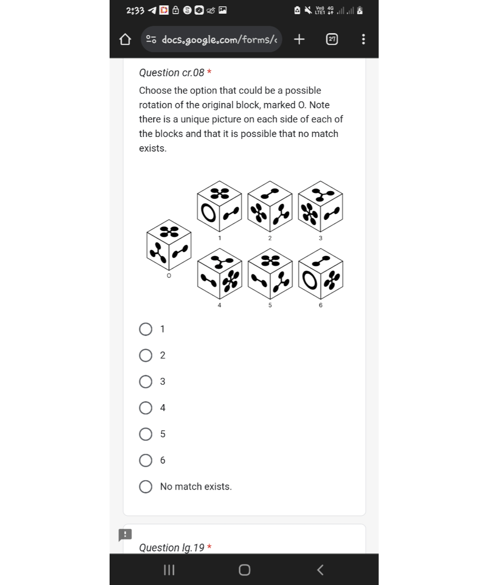 docsgooglecomformsc question cr 08 choose the option that could be a possible rotation of the ...
