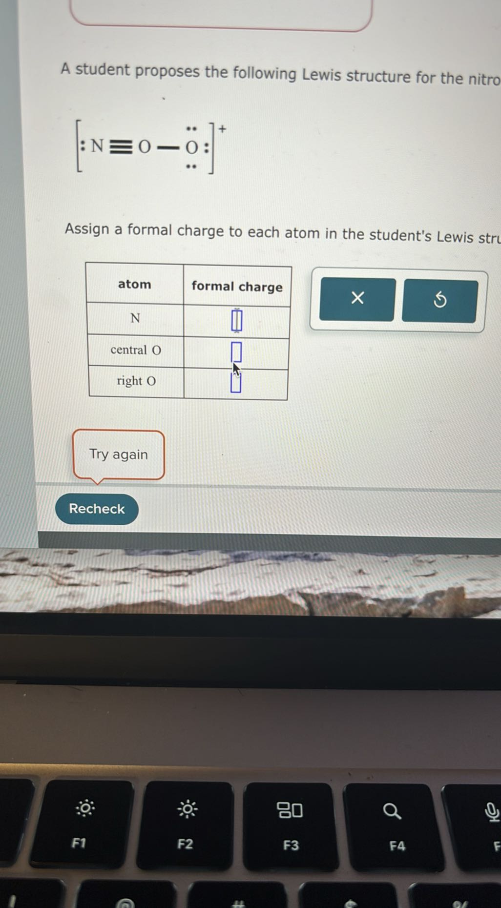 a student proposes the following lewis structure for the nitro mathrmn ...