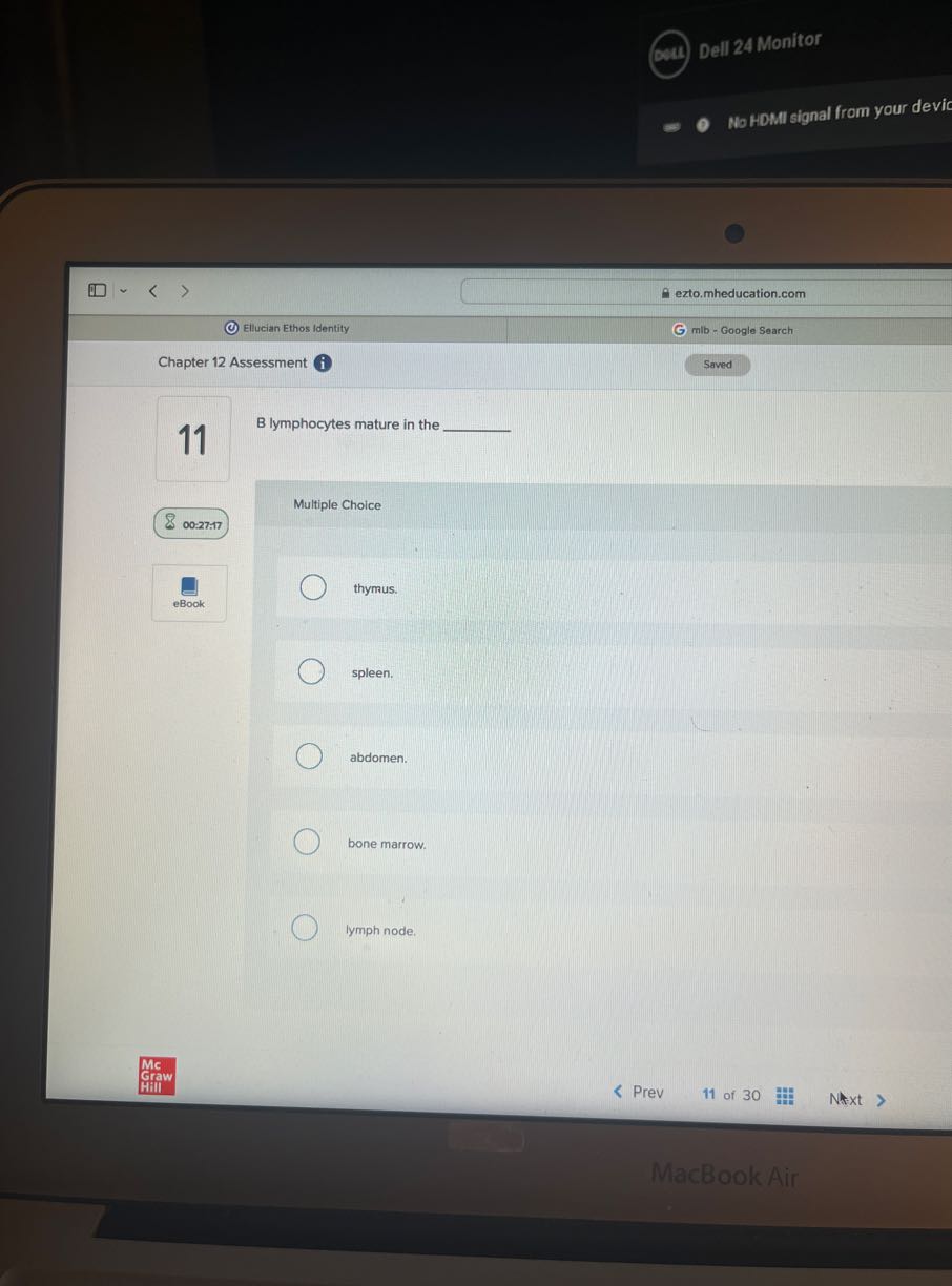 (64) Dell 24 Monitor No HOMI signal from your devic ezto.mheducation.com Ellucian Ethos Identity ...