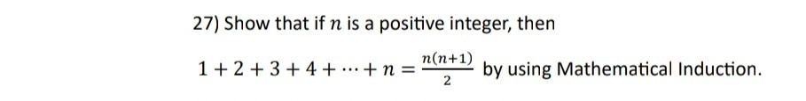 27 show that if n is a positive integer then 1234cdotsnfracnn12 by ...