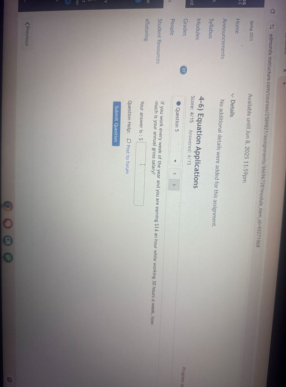 edmonds.instructure.com/courses/2589821/assignments/36696728?moduleitemld=93271968 Spring 2025 ...