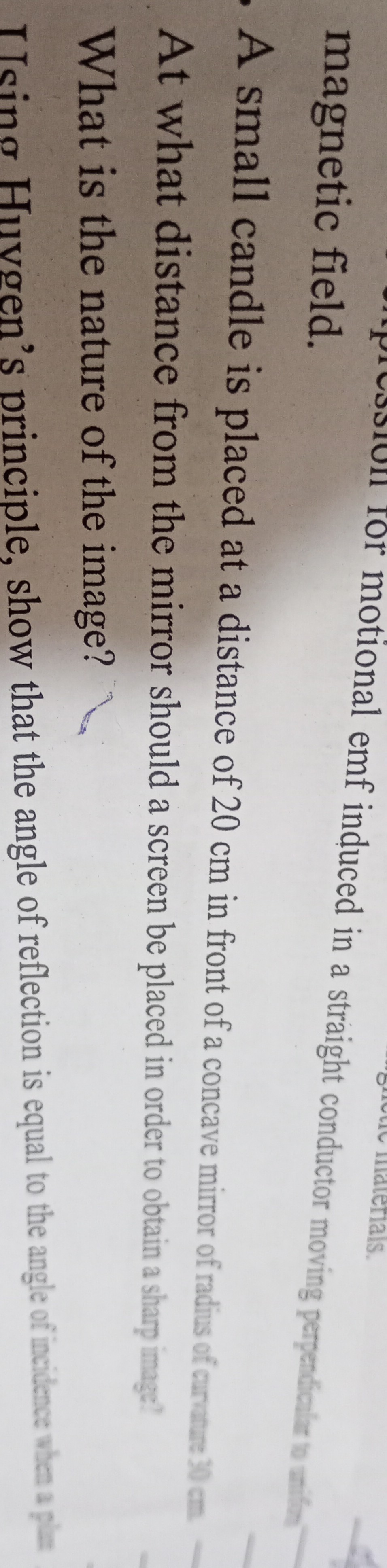 magnetic field motional emf induced in a straight conductor moving ...