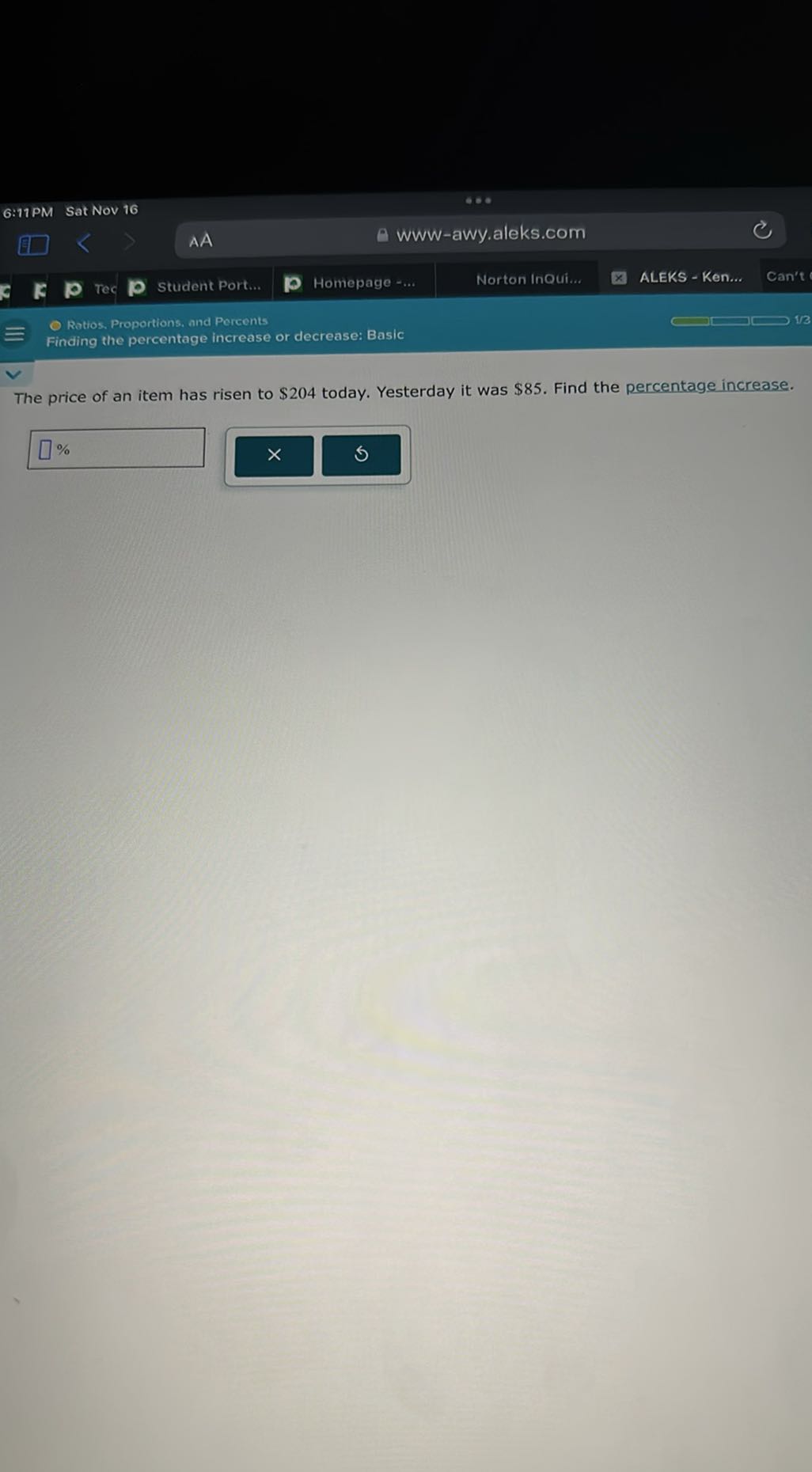 611 Pm Sat Nov 16 Aa Www Awyalekscom Tec Student Port Homepage Norton