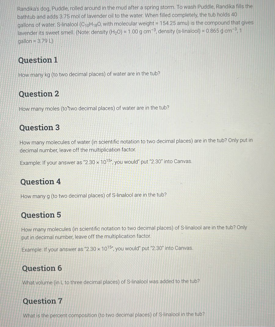 Randika's dog, Puddle, rolled around in the mud after a...