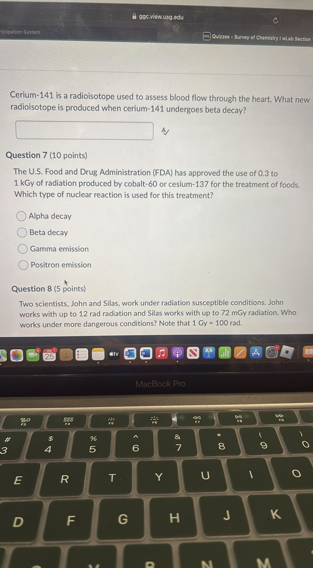 ggc.view.usg.edu ticipation System Quizzes - Survey of Chemistry I wLab ...